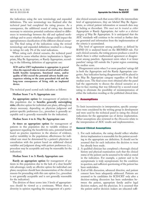 Icd Implant Indication Acc Pdf
