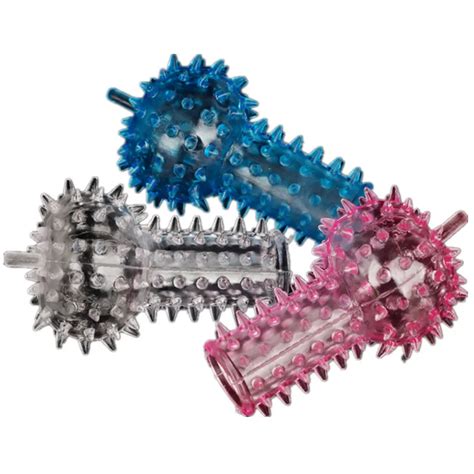 Fun Crystal Finger Sleeve Portable Safe Non Toxic Material Adult Sex