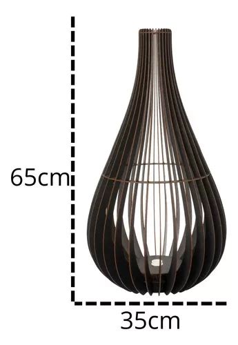 Elegante lámpara colgante de mesa completa de MDF MercadoLibre