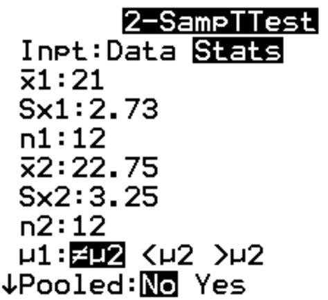 How To Perform A Two Sample T Test On A Ti Calculator Online