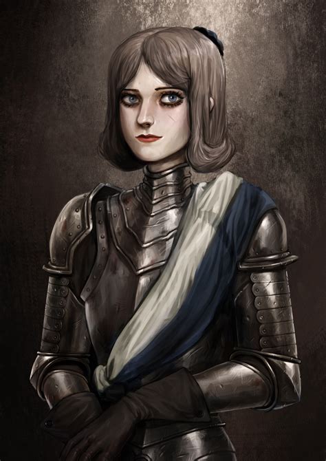 Safebooru 1girl Absurdres Armor Bangs Blue Eyes Breastplate Brown