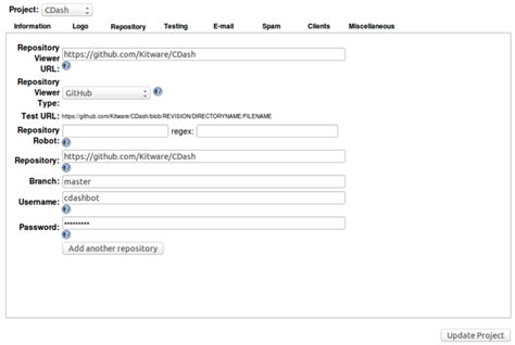 cdash integration with github