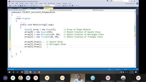 Oop Lecture 23 Polymorphism I Youtube