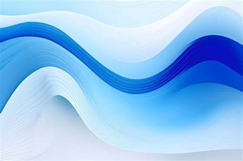 Premium Photo Abstract Blue Wavy With Blurred Light Curved Lines Background