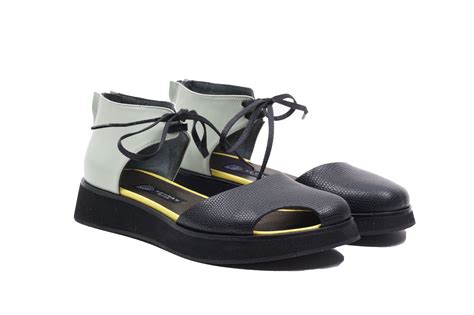 Lori Eva Black Green Womens Shoes Keyman Design