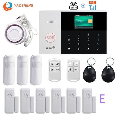 RUMOCOVO Kit système d alarme de sécurité domestique sans fil wi fi