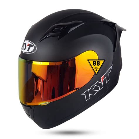 Jual Helm KYT R10 Solid Black Doff Paket Ganteng HELM FULL FACE KYT R10