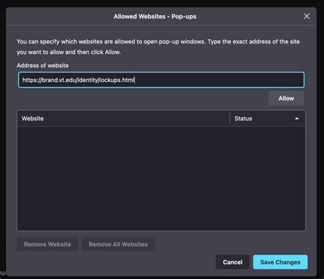 How Do I Disable Popup Blockers In A Browser Ensemble Cms
