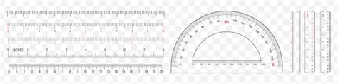 Premium Vector Ruler Measure Elements Instrument Set Of Ruler Metric