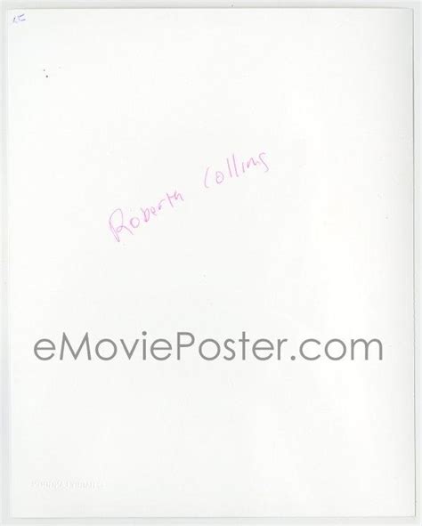 Roberta Collins 8x10 Still 70s Sexy Nude Portrait W Hands Over Breasts By Harry Langdon Jr