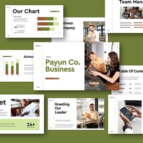 Шаблон бизнес презентации Payun Biecom Market