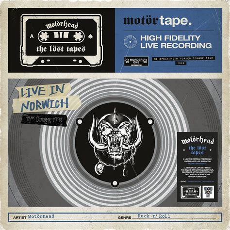 Motorhead Lost Tapes Vol2 Live In Norwich 1998 2 Lp Doble Vinilo