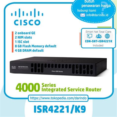 Jual Promo Cisco 4221 Integrated Services Router Isr4221k9 Smart