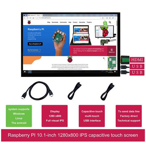 Inch Industrial Full HD TFT Display LCD Touch Screen For Raspberry Pi Raspberry Pi