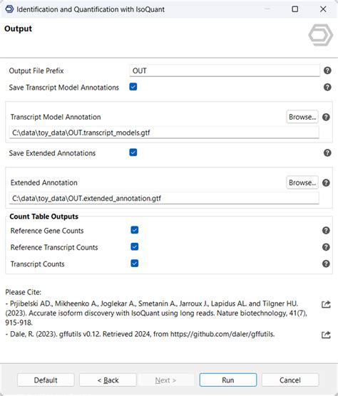 Identification And Quantification With IsoQuant OmicsBox User Manual