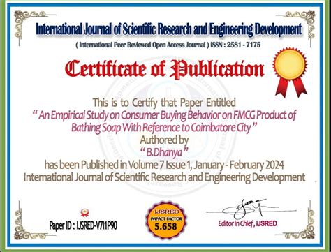 Dhanya Balamurugan On Linkedin I Have Published My Research Article