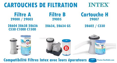 Filtres Intex Pour épurateurs De Piscine Gonflable