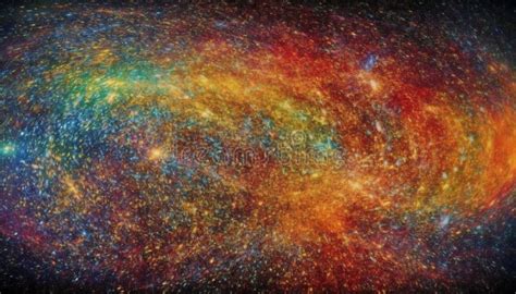 Exploding Supernova Illuminates Deep Space In Abstract Star Field