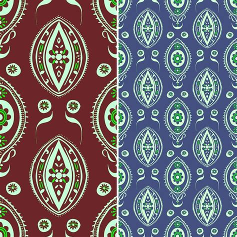 Premium Psd Four Different Patterns Of Different Colors And Shapes Including The One With A