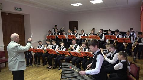 Россия, Москва. "БАРОККО-ПЛЮС", Духовой оркестр ДМШ имени В.В. Стасова ...