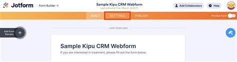Jotform Integration Kipu Crm