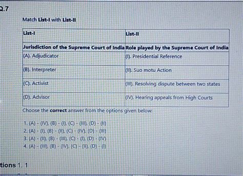 27 Match List I With List II List I List II StudyX