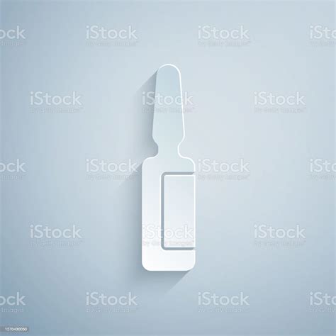 회색 배경에 고립 된 치통 진통제 태블릿 아이콘을 잘라 종이 치아 관리 약 캡슐 알 약 및 약물 약국 디자인 종이 아트 스타일