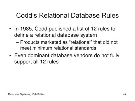 ppt database systems design implementation and management tenth