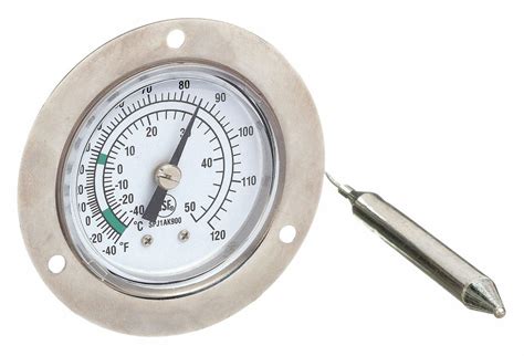 40°f To 120°f 40°c To 50°c ±2 Accuracy Analog Panel Mount Thermometer 1epe4 1epe4 Grainger