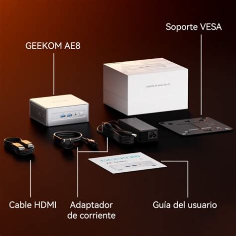Geekom Ae8 Mini Pc Amd Ryzen 7 8845hs 32 Go 512 Go Ssd Pccomponentes Fr