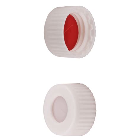 플라스틱 9 425mm 화이트 스크류 캡 셉텀 접착 9 425mm White Screw Cap Bonded 비코사이언스