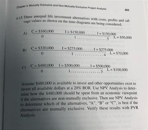 Solved Mutually Exclusive And Non Mutually Exclusive Project