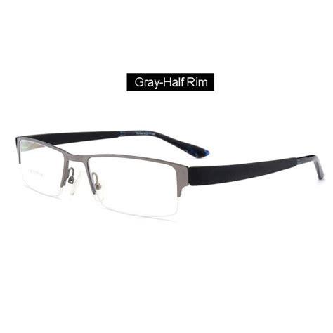 Men Alloy Eyeglasses Frame For Men Eyewear Flexible Temples Legs Ip El