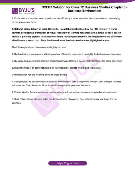Ncert Solution For Class 12 Business Studies Chapter 3 Business