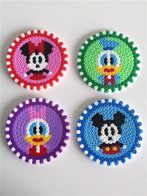 Cute Disney Perler Bead Coasters Plantillas Hama Beads Artesanías