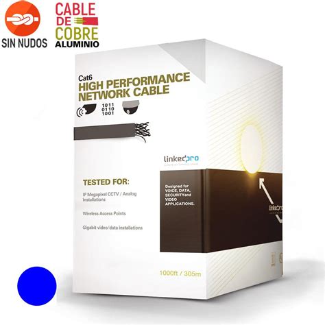 Cable Red Utp 305m Cat 6 Interior LINKEDPRO Globaltecnoly
