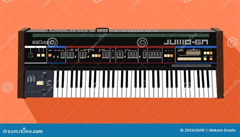 Realistic Analog Synthesizer Stock Vector Illustration Of Equipment