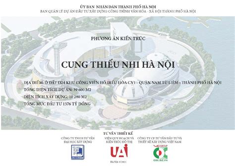 Cung Thi u Nhi thành ph Hà N i ph ng án ki n trúc KTV0091