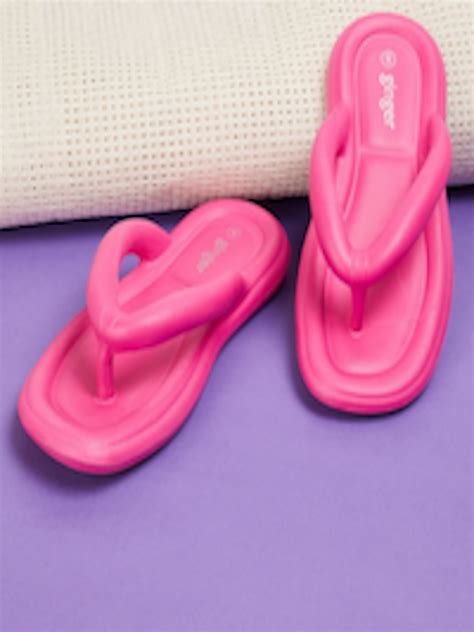 Buy Ginger By Lifestyle Women Pink Thong Flip Flops Flip Flops For