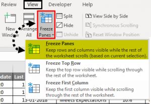 Freeze Panes In Excel How To Freeze Panes In Excel