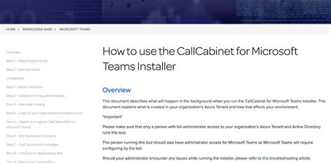 Ms Teams Auto Provisioning Callcabinet