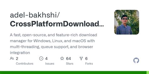 Github Adel Bakhshi Crossplatformdownloadmanager A Fast Open Source And Feature Rich