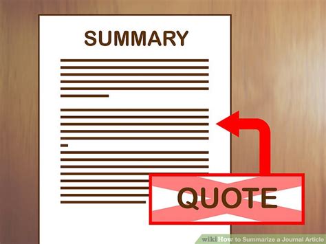 How To Summarize A Journal Article With Pictures WikiHow