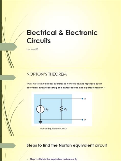 norton s theorem and source transformation pdf