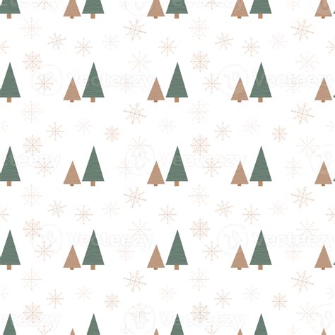 Beautiful Illustration Seamless Pattern With Christmas Elements Fir