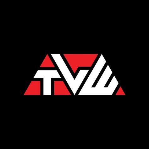 Diseño De Logotipo De Letra Triangular Tlw Con Forma De Triángulo