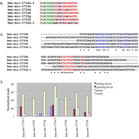 Identification Of A Novel MiRNA Family A Sequence Alignment Of The Download Scientific