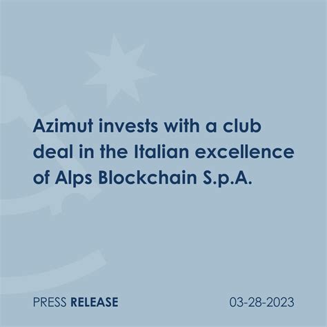 Azimut Group On Linkedin The Azimut Group Has Promoted A Club Deal To