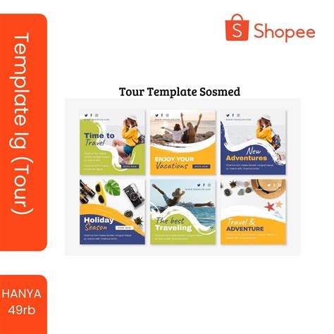 Jual Desain Template Instagram Feed Format Psd Siap Edit Shopee Indonesia