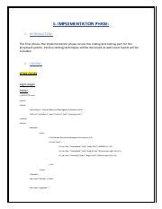 Implementation Phase Pdf Pdf IMPLEMENTATION PHASE INTRODUCTION The Final Phase The